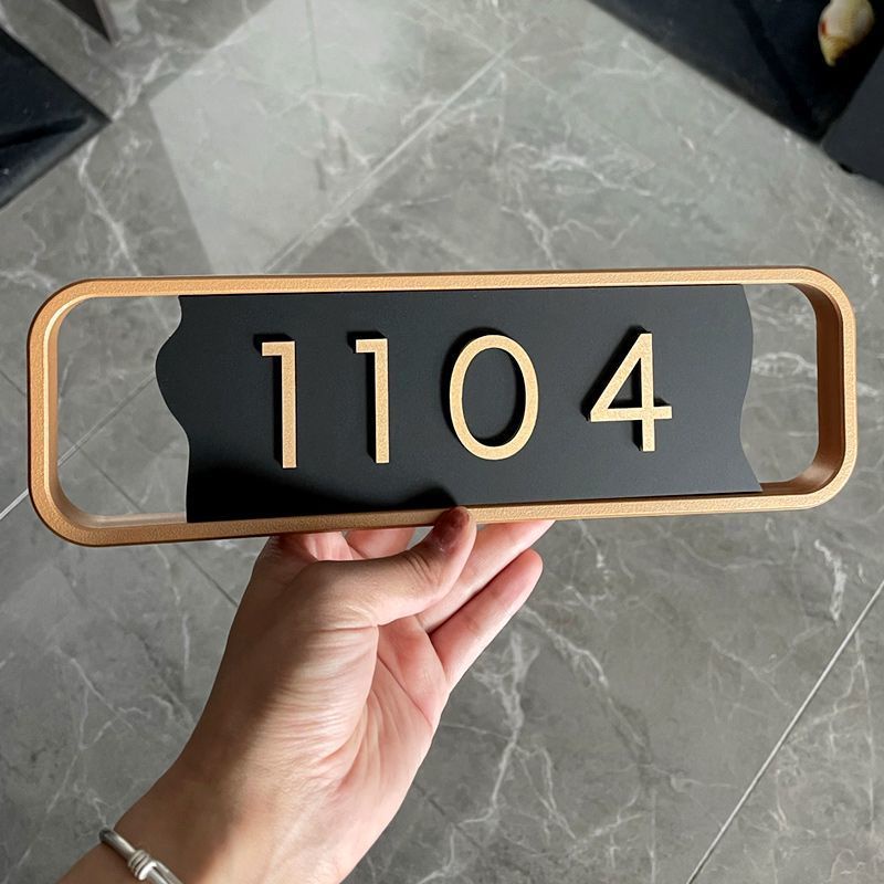 Acrylic House Number Plate Home Self-Adhesive House Number Custom High ...