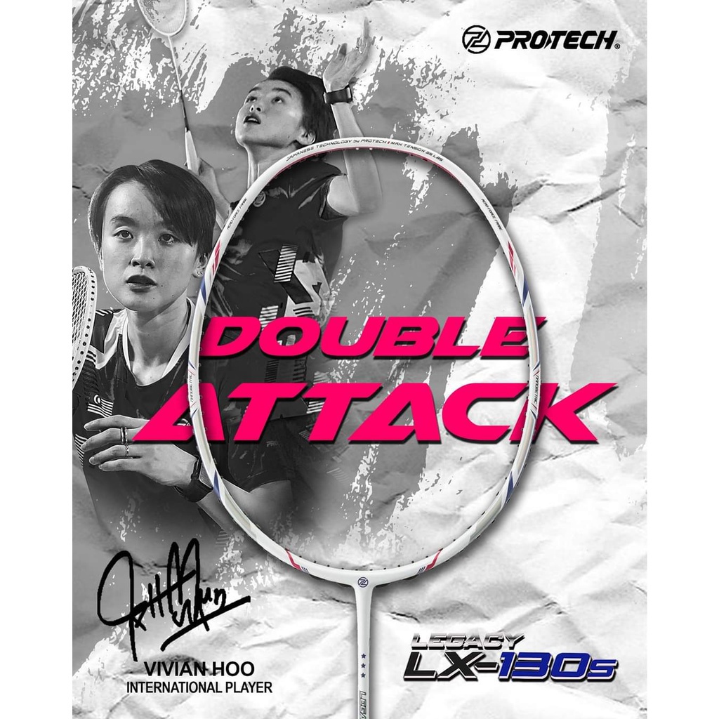 Protech LEGACY LX-130S (MAX 35LBS)(ORIGINAL) Badminton Racket | Shopee ...