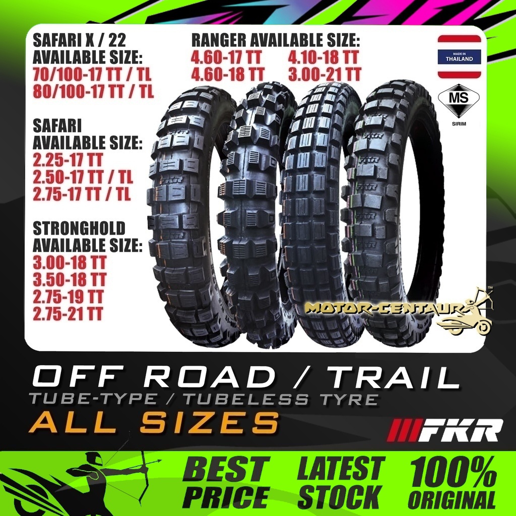 TAYAR FKR SAFARI RANGER SCRAMBLER STRONGHOLD TYRE ...