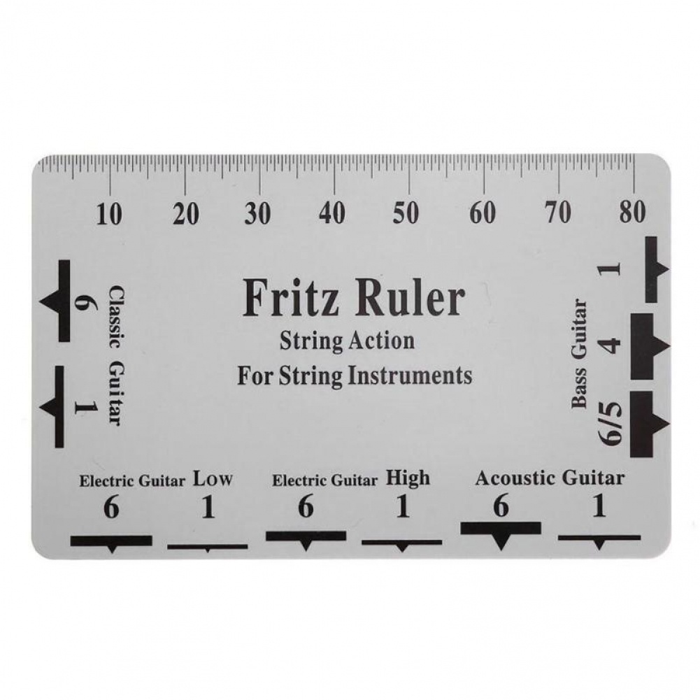 Double Sided Scale String Pitch Measuring Ruler Guitar Neck Ruler for ...