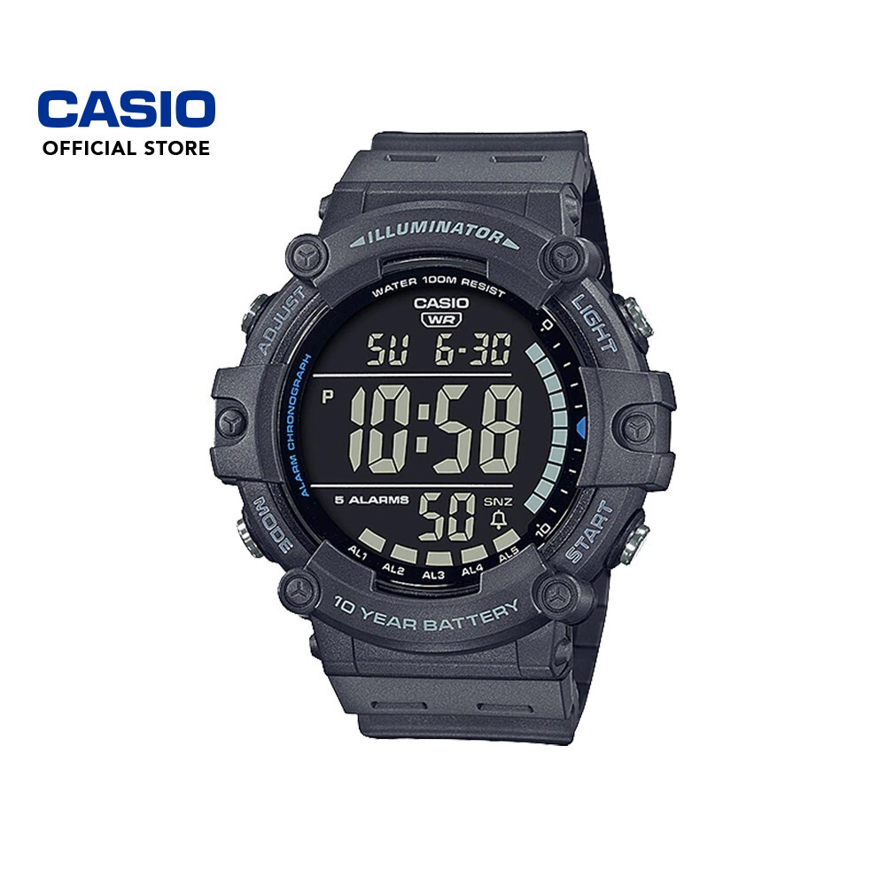 Casio General AE-1500WH-8BV Dark Grey Resin Band Men Youth Watch | Shopee Malaysia