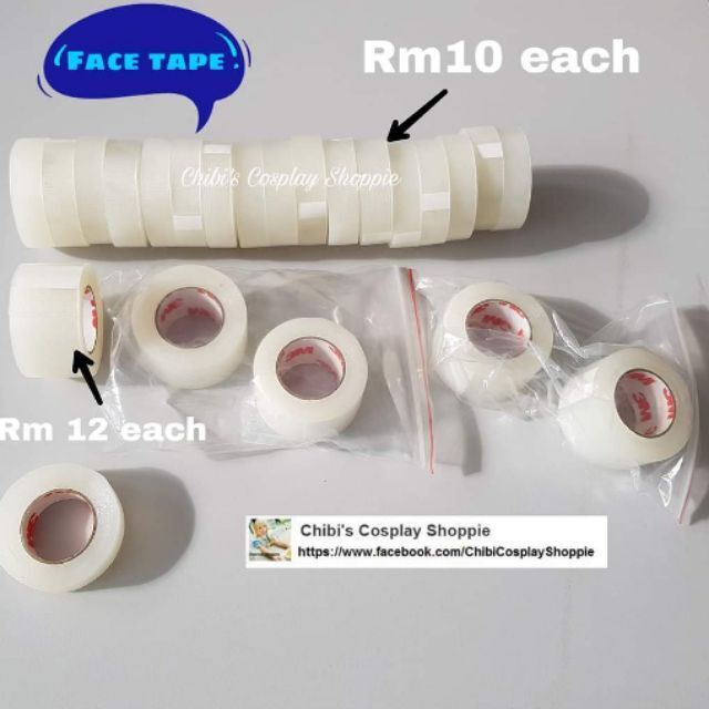 original 3m facetape Face lift tape v shape facial tape Cosplay sharp ...