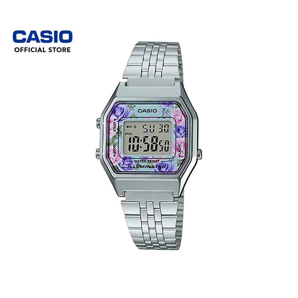 Casio Vintage LA680WA-2C Silver Stainless Steel Band Men Watch / Women ...