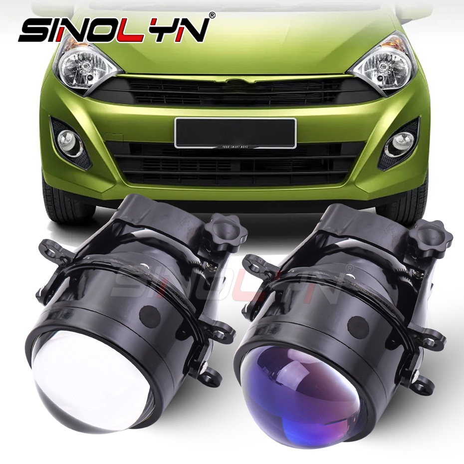 2pcs Bixenon Projector Lens Fog Lamp Spot Light H11 HID For Perodua ...