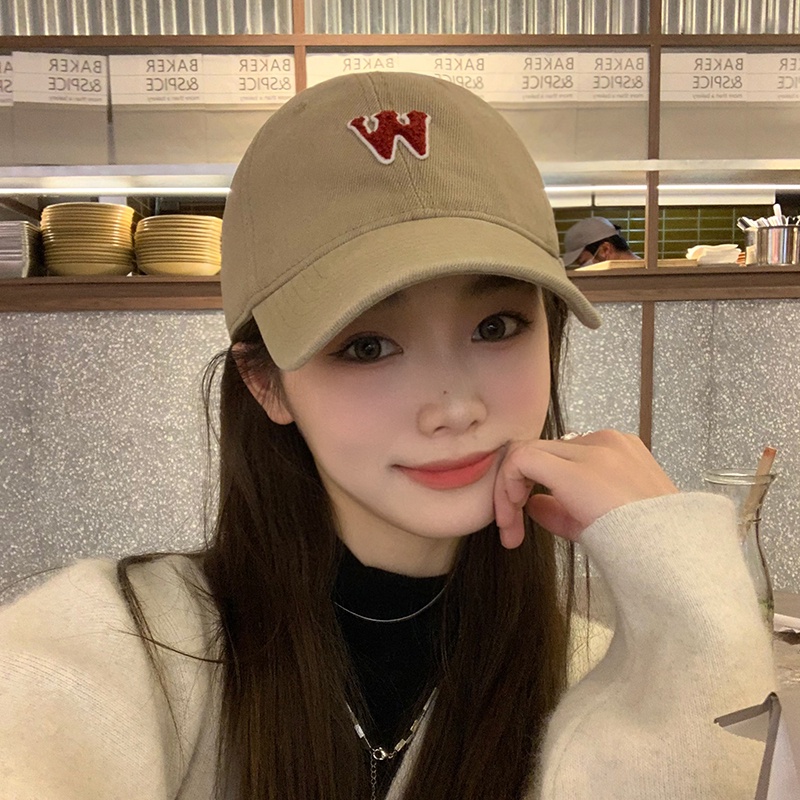 Korean W Letter Baseball Cap Female Spring Summer Street Baseball Cap ...