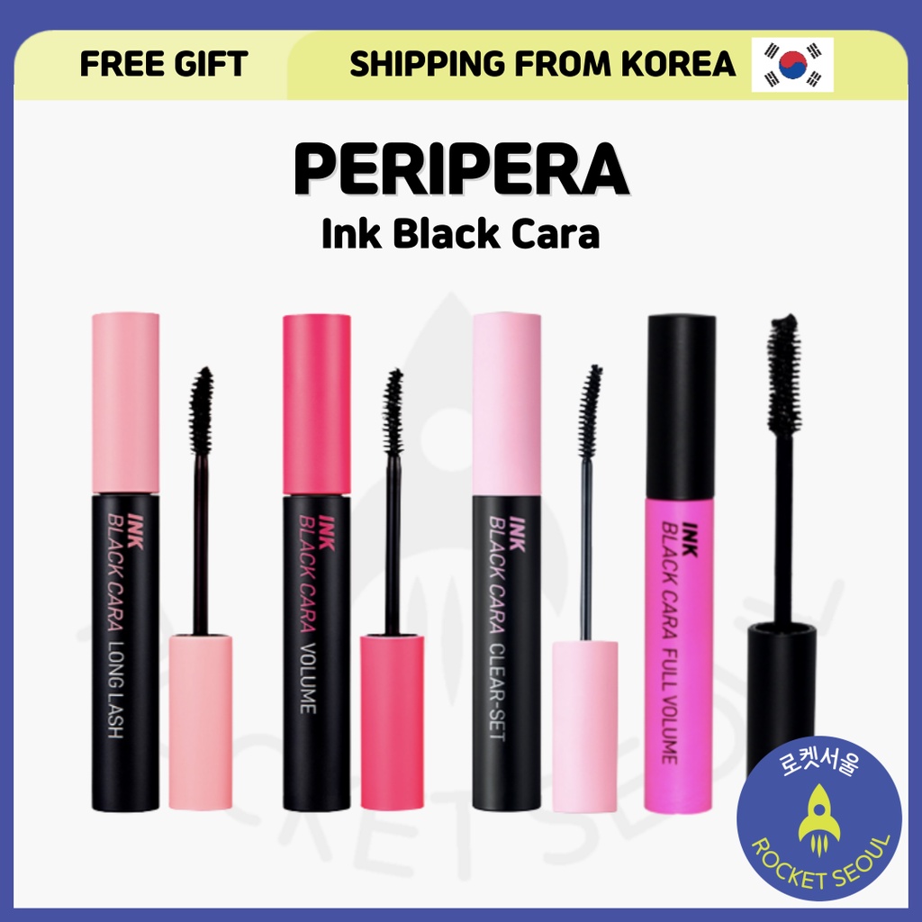 [PERIPERA] Ink Black Cara (Long-lash, Volume, Clear Mascara) | Shopee ...