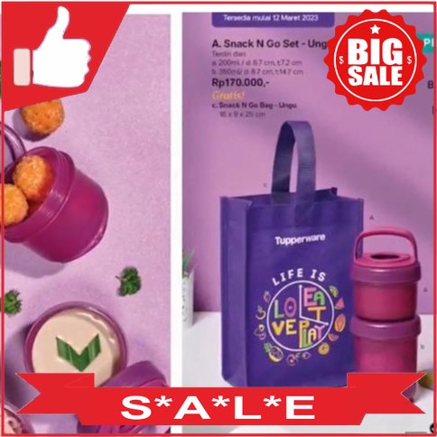 Tupperware Snack N Go Original Tupperware Set | Shopee Malaysia