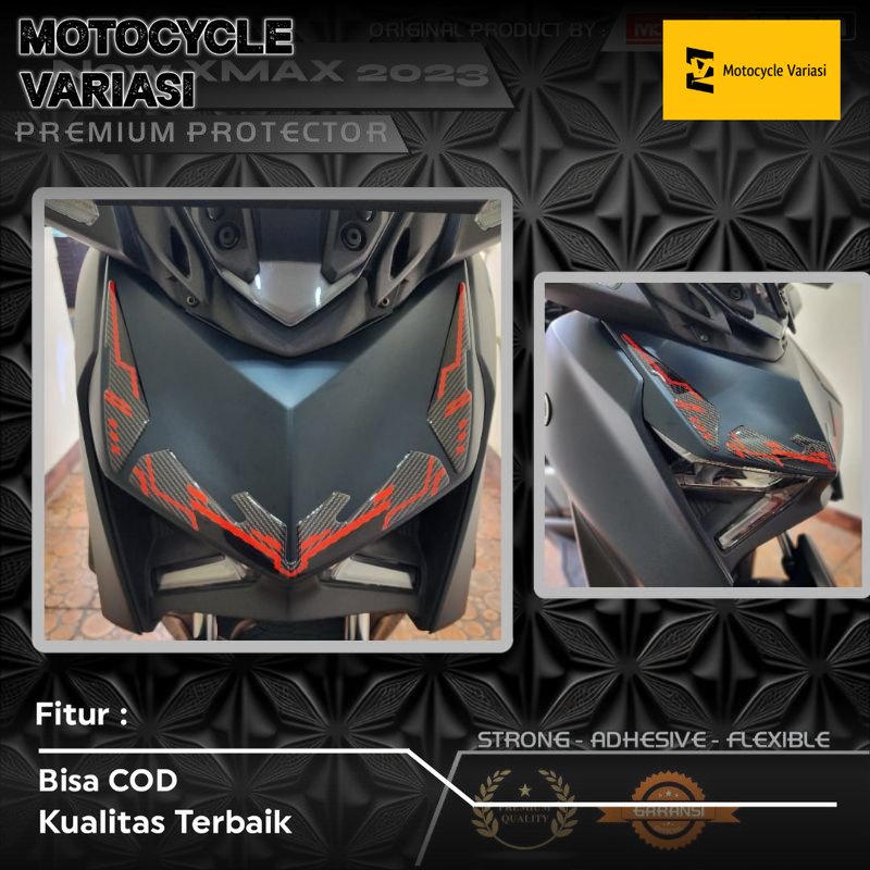 Yamaha XMAX 2023 Front Shield resin Sticker Yamaha XMAX 2023 Headlight ...