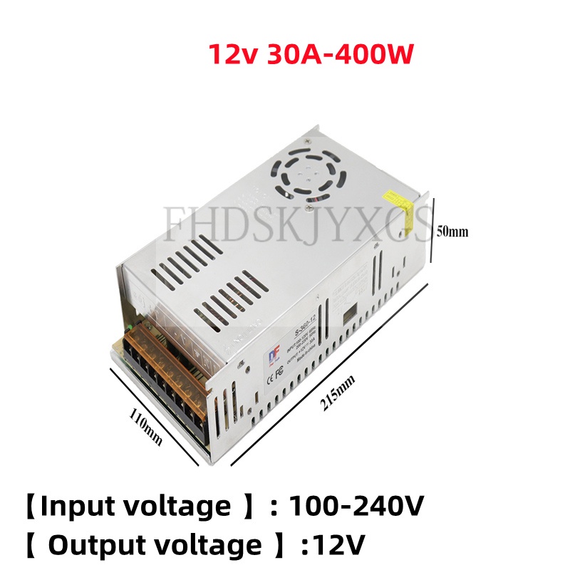 DC 5V/12V/24V 1A 2A 3A 5A 8A 10A 15A 20A 30A 40A Switch Power Supply ...