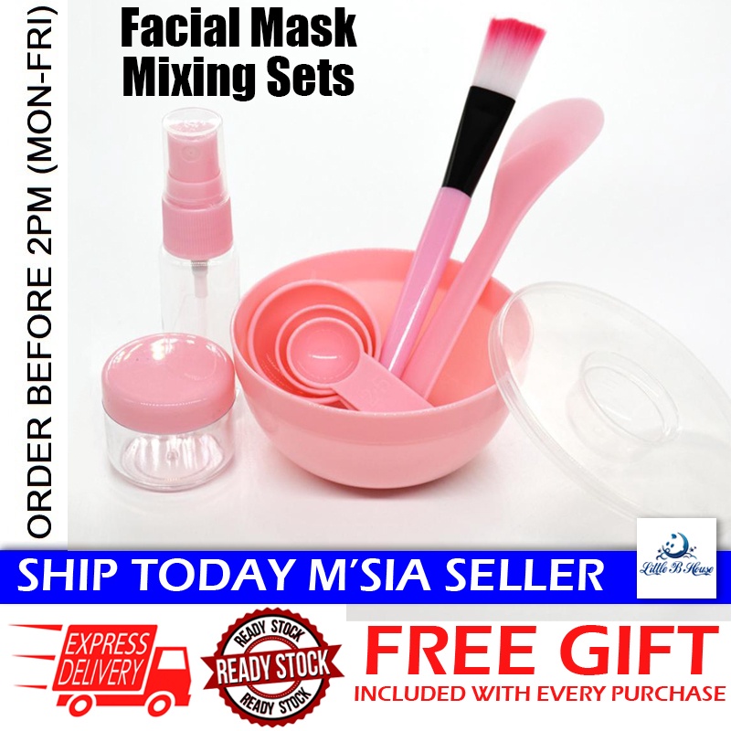[Little B House] 9 In 1 DIY Facial Mask Mixing Sets Homemade Face Mask ...