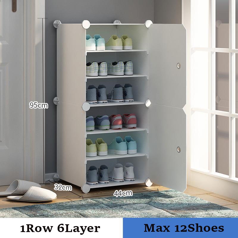 EASY'S Rak Kasut Bertutup Rak Kasut Kabinet Almari Kasut Kasut Shoe ...