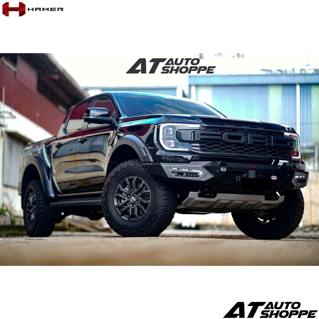 HAMER AM111 ATLAS SERIES FRONT BUMPER WITH 4 LED DAYTIME LIGHTS FOR ...