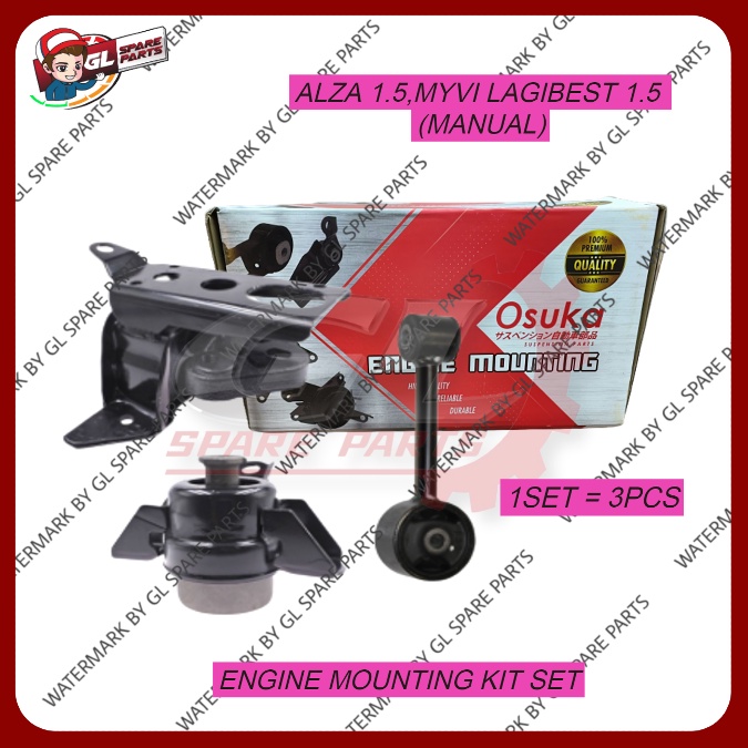 ENGINE MOUNTING SET (AUTO)(MANUAL) PERODUA ALZA 1.5 / MYVI 1.5 LAGIBEST ...
