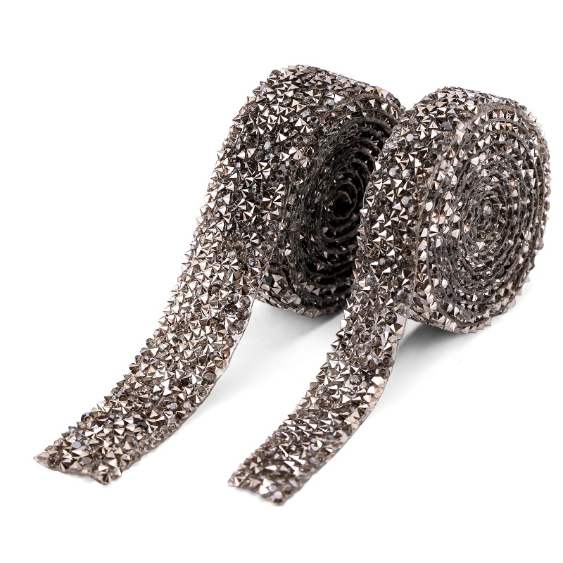 Rhinestones Tape Trim Hot Fix Strass Crystal Sewing Ribbon Appliques ...