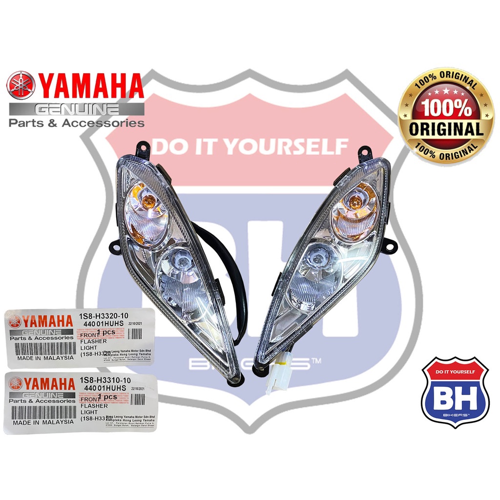 YAMAHA LC135 V1 OLD FRONT SIGNAL SET SIGNAL DEPAN 100% ORIGINAL HLY | Shopee Malaysia