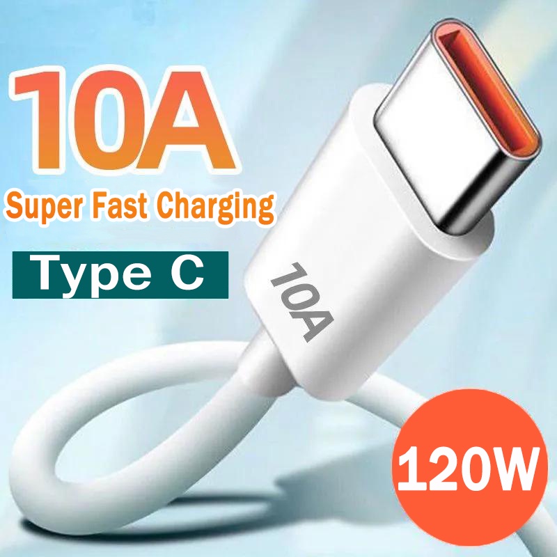 10A USB Type C Cable 120W Super Fast Charging Cable for Huawei Mate P50 ...