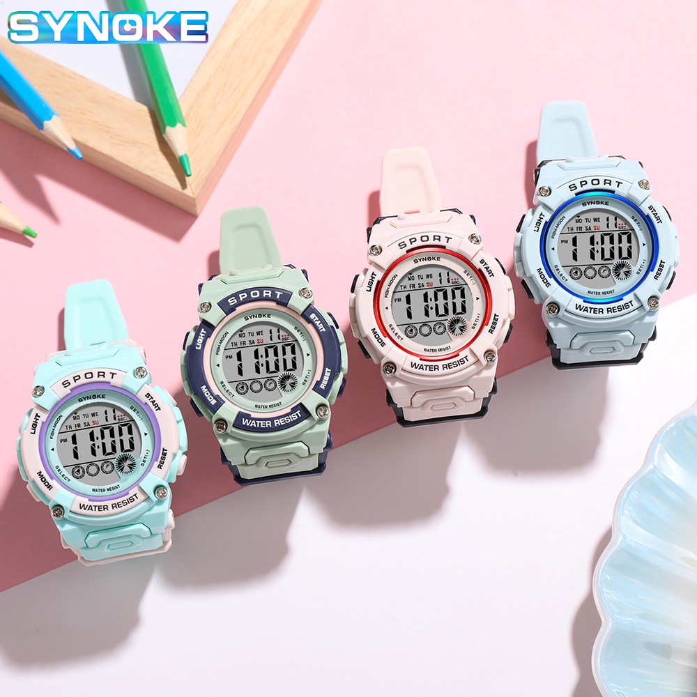 SYNOKE Kids Fashion Watch Waterproof Luminous Digital Casual Electronic ...