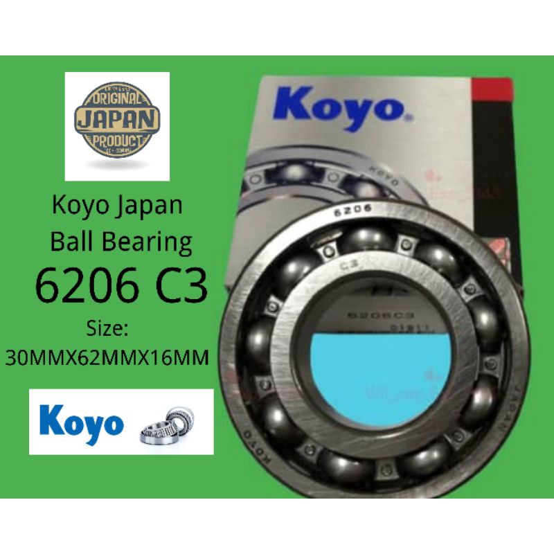 Koyo Japan Ball Bearing C3 6206 6207 | Shopee Malaysia