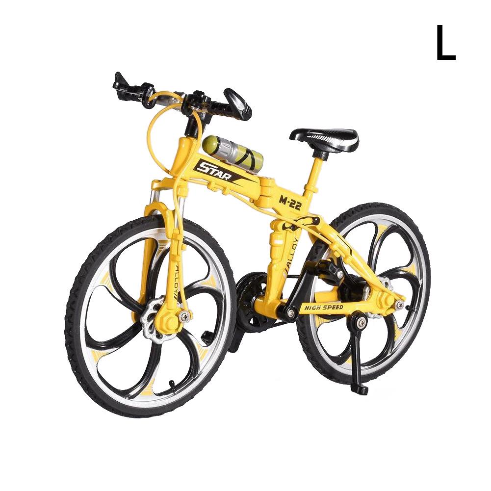 1:8 Model basikal Retro Mini aloi basikal simulasi miniatur jari gunung ...