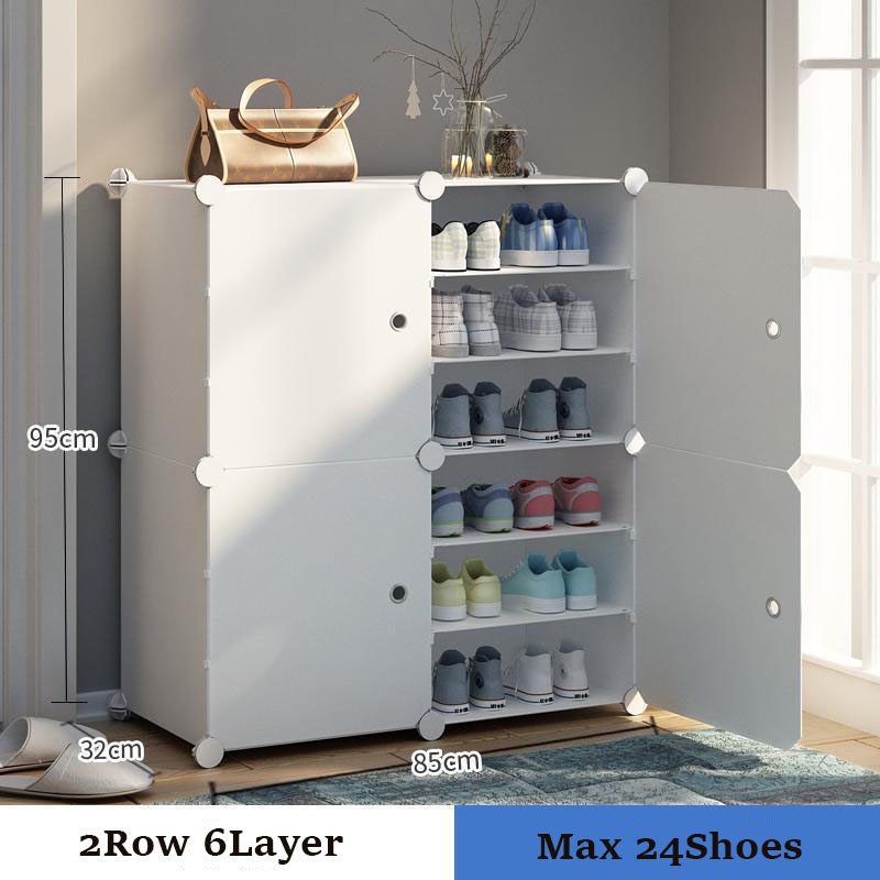 EASY'S Rak Kasut Bertutup Rak Kasut Kabinet Almari Kasut Kasut Shoe ...