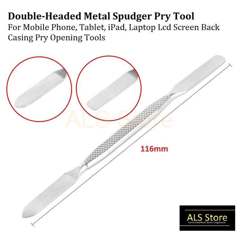 Double-Headed Metal Spudger Pry Tool for Mobile Phone, Tablet, Laptop ...