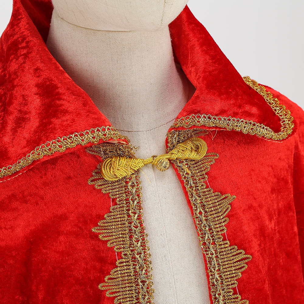 King Robe Cape For Boys Prince Cloak Cosplay Costume Luxury Kids ...