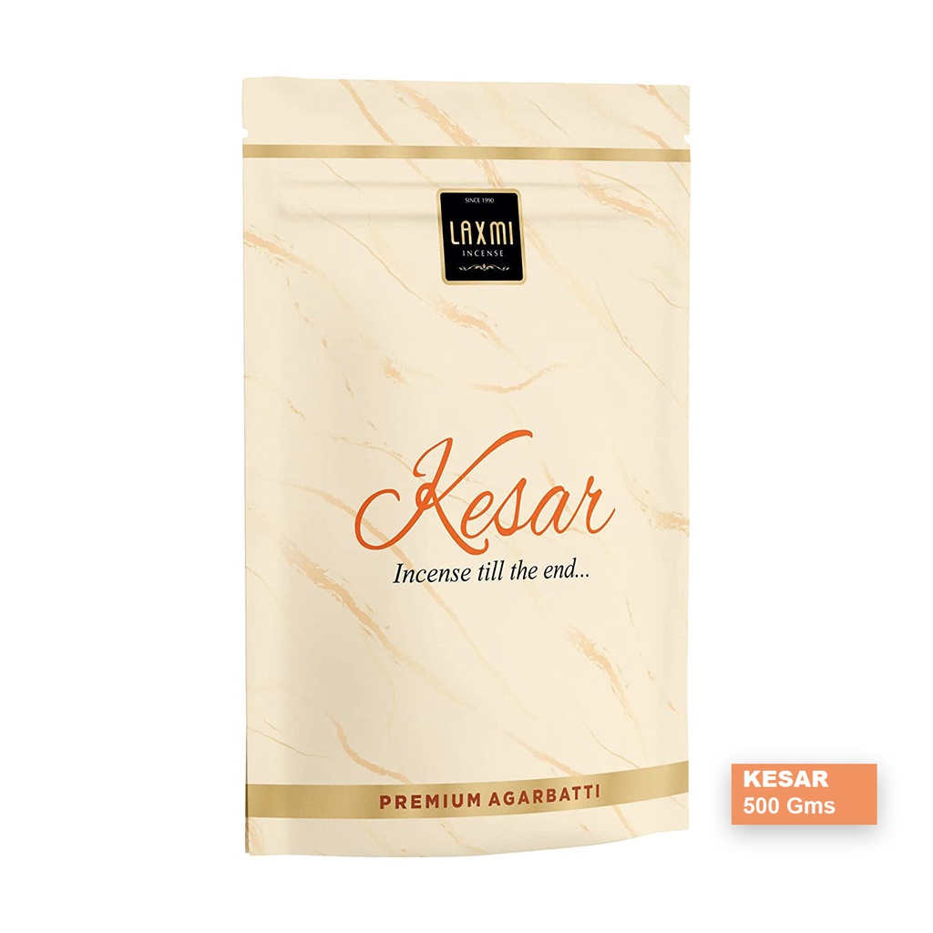 KESAR - Laxmi Premium Agarbathi | Uthupatti Incense Sticks | Pouch Pack ...