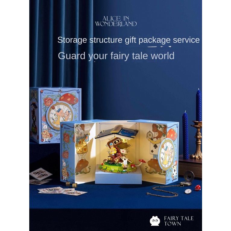 [Wekki Fairy Tale Town Series Building Blocks Drop Book Weightless ...