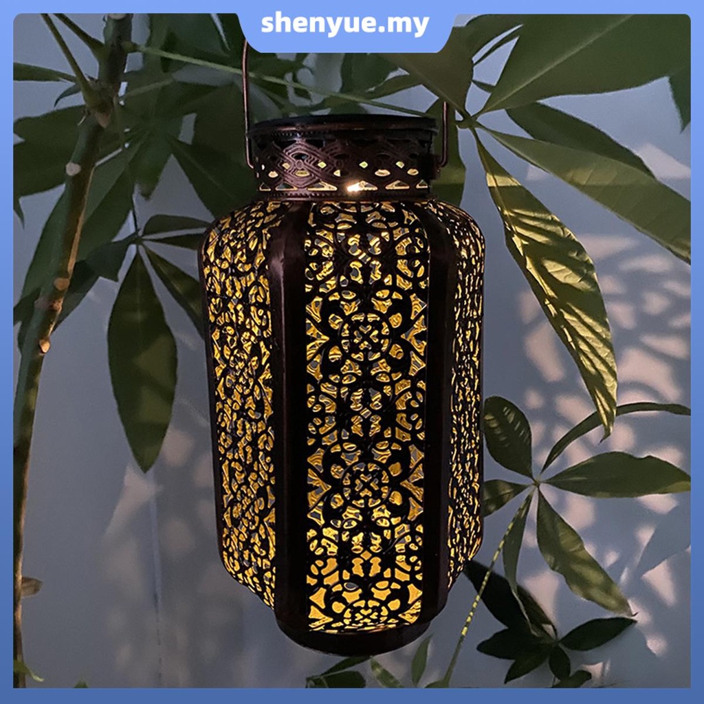 Led Solar Light Solar Hanging Lantern Retro Solar Iron Art Lantern ...