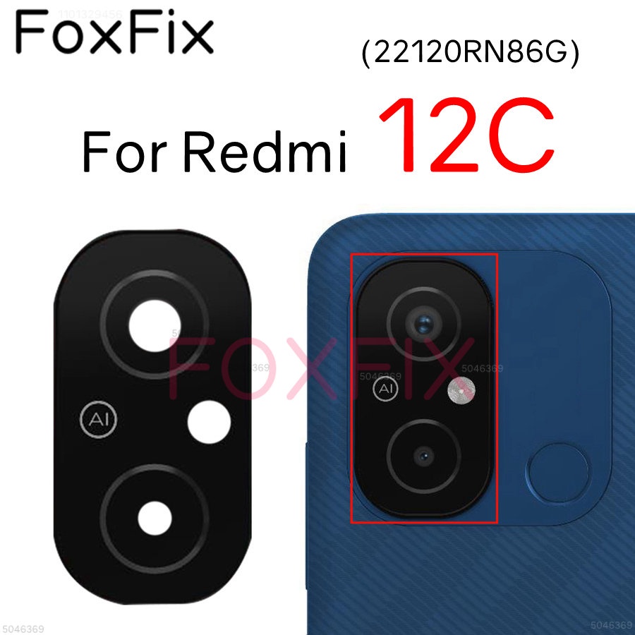 For Xiaomi Redmi 12C Rear Back Camera Glass Lens Cover Replacement With ...
