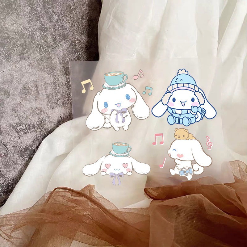Cinnamoroll Cartoon Heat Transfer Patches Iron on Vinyl Stickers for ...