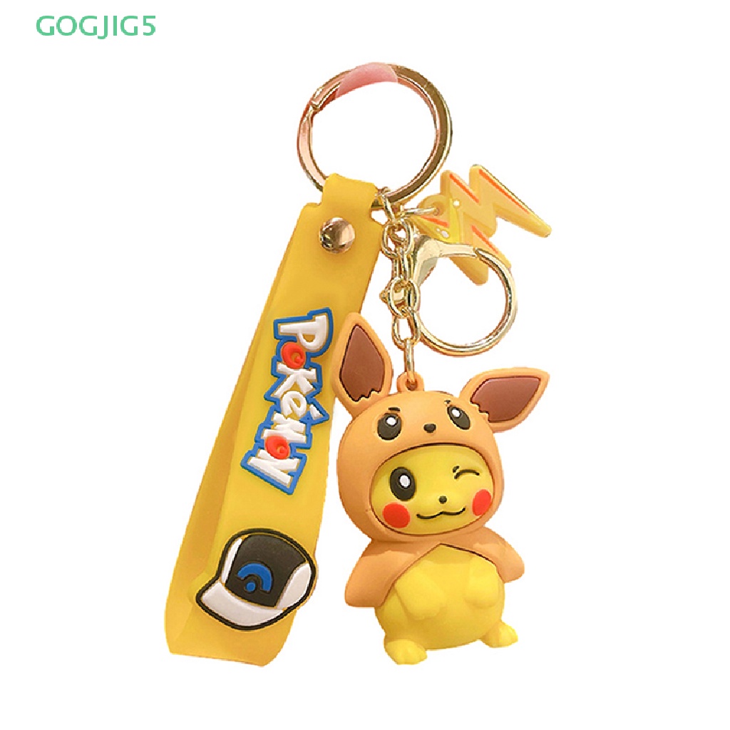 [GOGJIG5] Pokemon Cartoon Anime Keychain Pikachu Doll Keyring Action ...