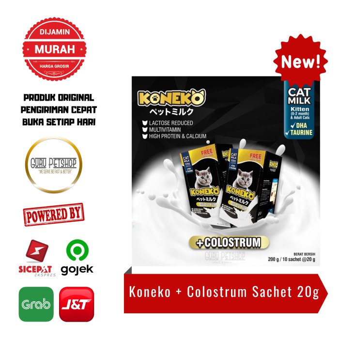 Koneko Baby Cat Milk 20gr Sachet / Koneko Cat Milk 20gr Per Sachet ...