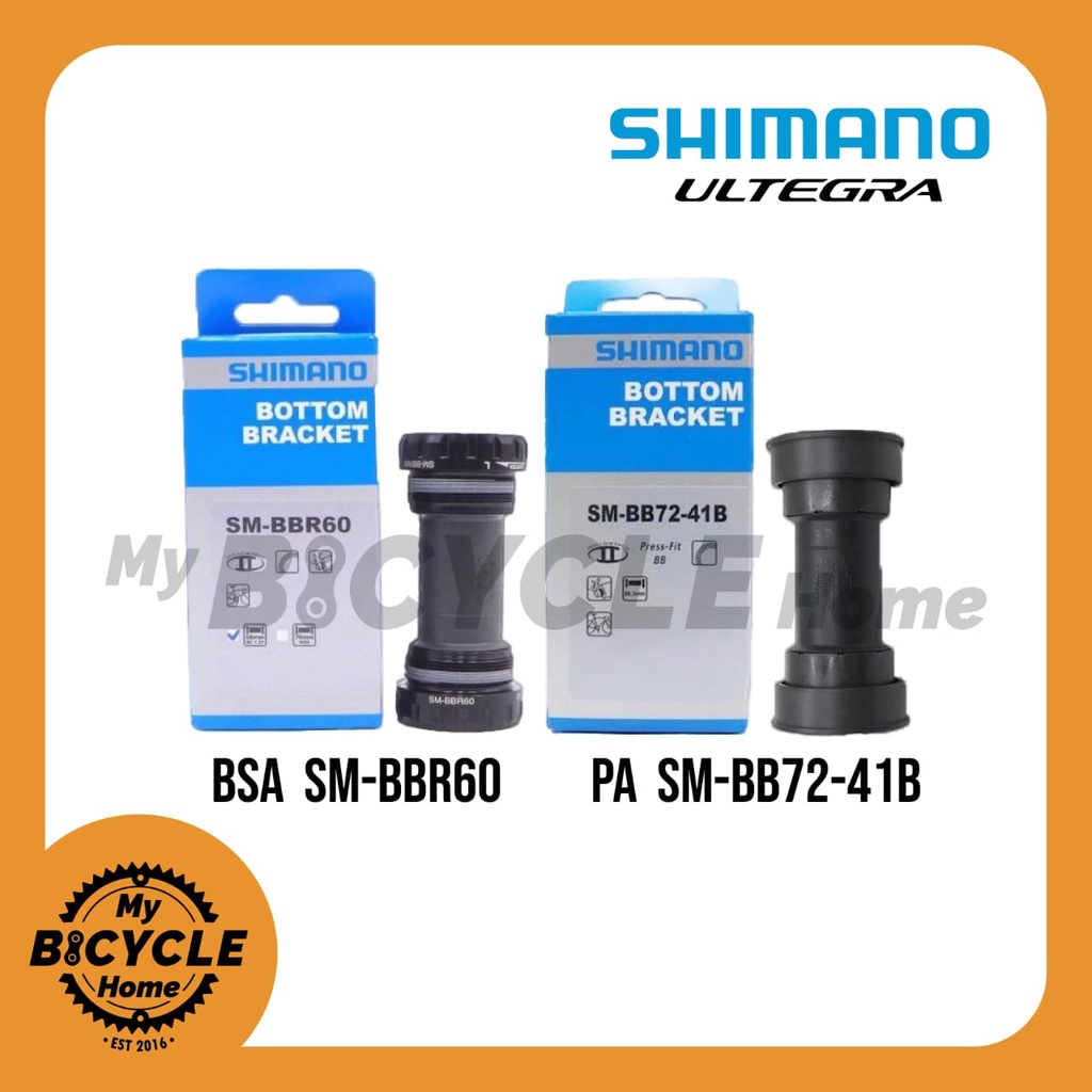 SHIMANO ULTEGRA BOTTOM BRACKET PRESS-FIT SM-BB72-41B BSA SM-BBR60 ...