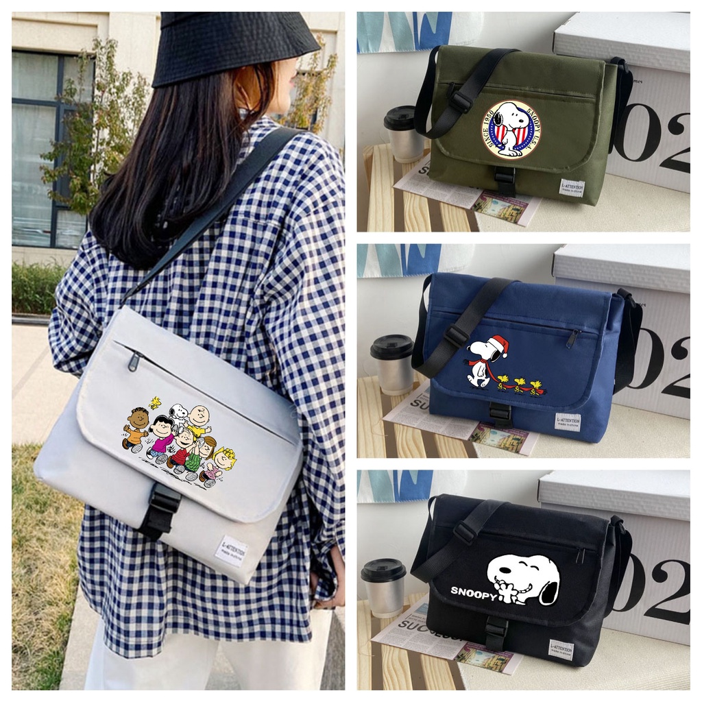 Snoopy Messenger Bag Shoulder Bag Cute Sling Bag Crossbody Bag Birthday ...