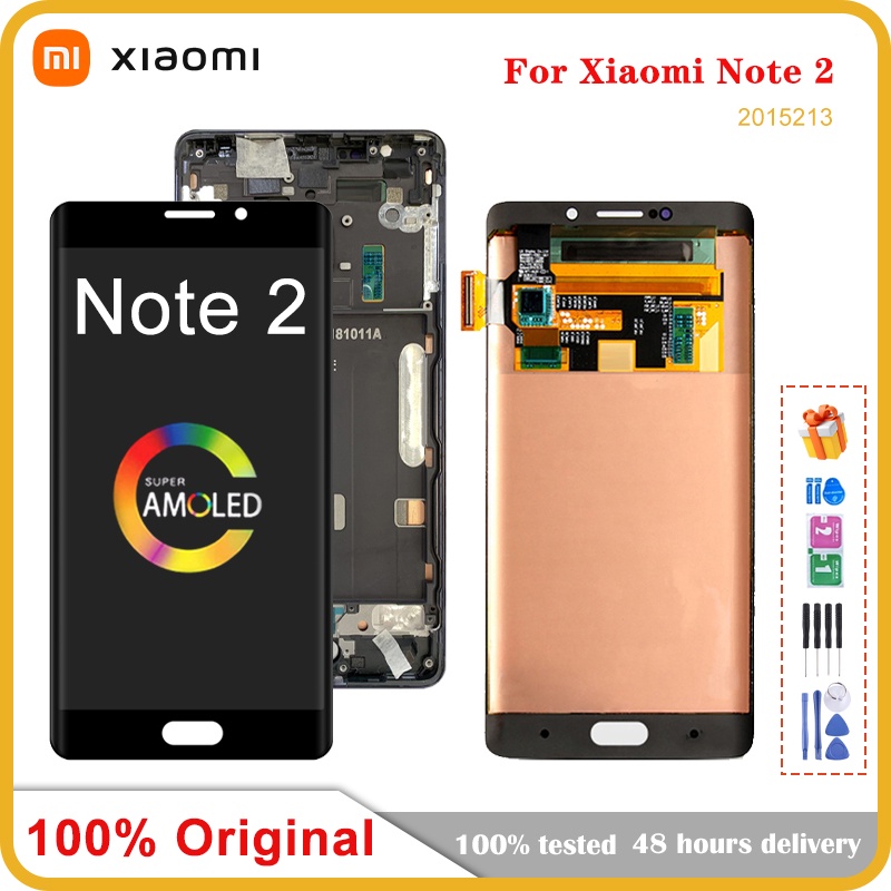 5.7";Original AMOLED For Xiaomi Note 2 Mi Note 2 LCD Display Touch ...