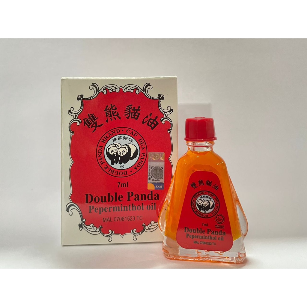 DOUBLE PANDA PEPPERMINTHOL OIL - 7ml 双熊猫标风油 | Shopee Malaysia