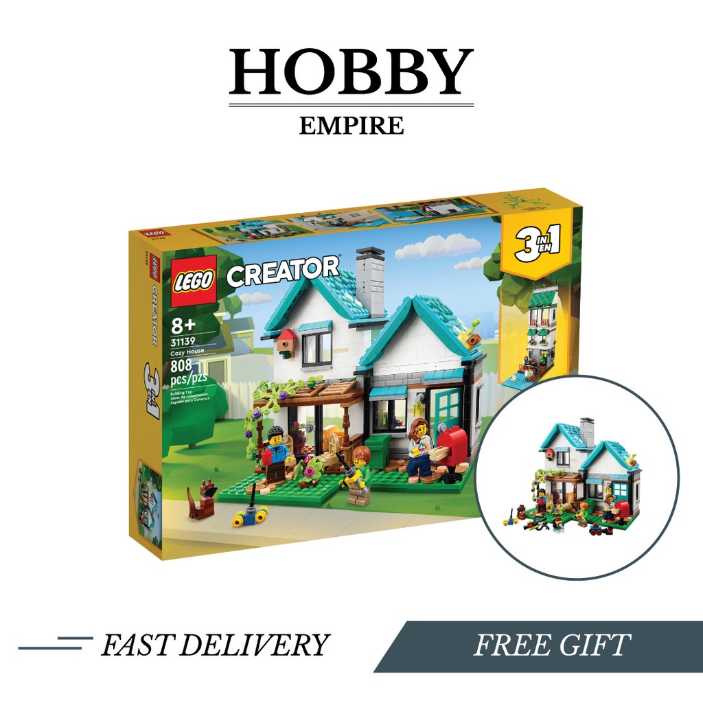 LEGO Creator 3in1 31139 Cozy House *Original LEGO + Extra Bubble Wrap ...