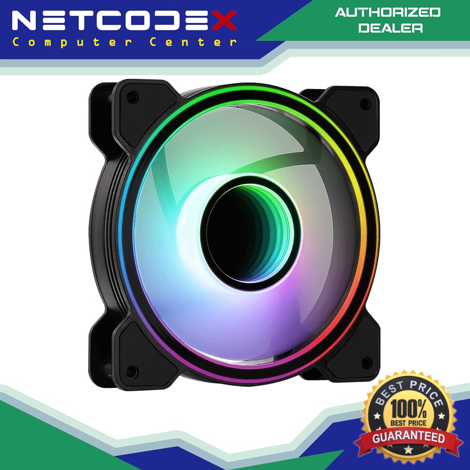 Aerocool MIRAGE 12 ARGB LED FAN - 120MM Infinity Mirror RGB design ...