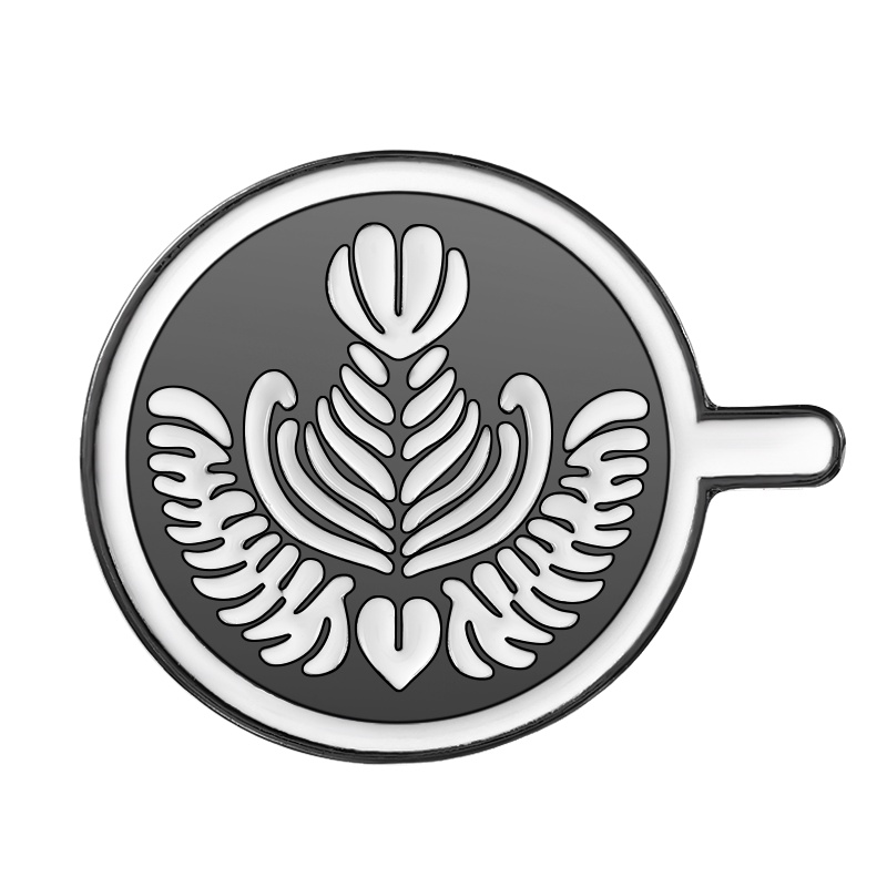 Mini Coffee Mind Enamel Pins Cafe Latte Art Bean Pot Cup Barista Brooch ...
