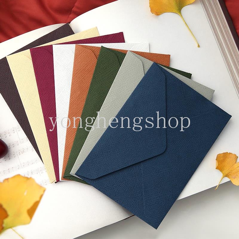 1/5pcs Linen Textured Triangle Envelope Vintage Blank Envelopes ...