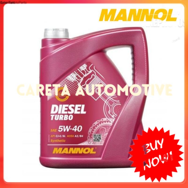 MANNOL MN7904 DIESEL TURBO ESTER 5W40 Fully Synthetic Engine Oil (5L ...