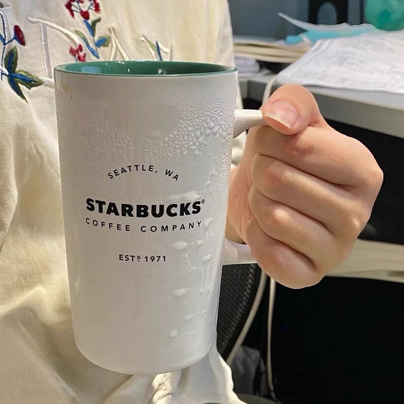 Starbucks Starbucks Classic Heritage White 1971 Simple Mug Ceramic ...