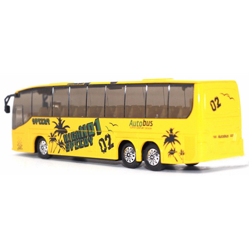 Metal 1:50 Diecast Alloy Bus Toys For Kids With Openable Doors/Music ...