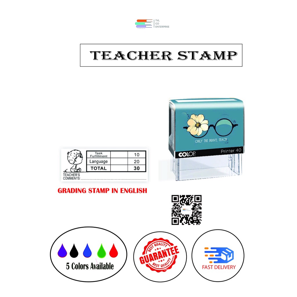 COLOP TEACHER GRADING STAMP (CHINESE)01/SELF-INK STAMP | Shopee Malaysia