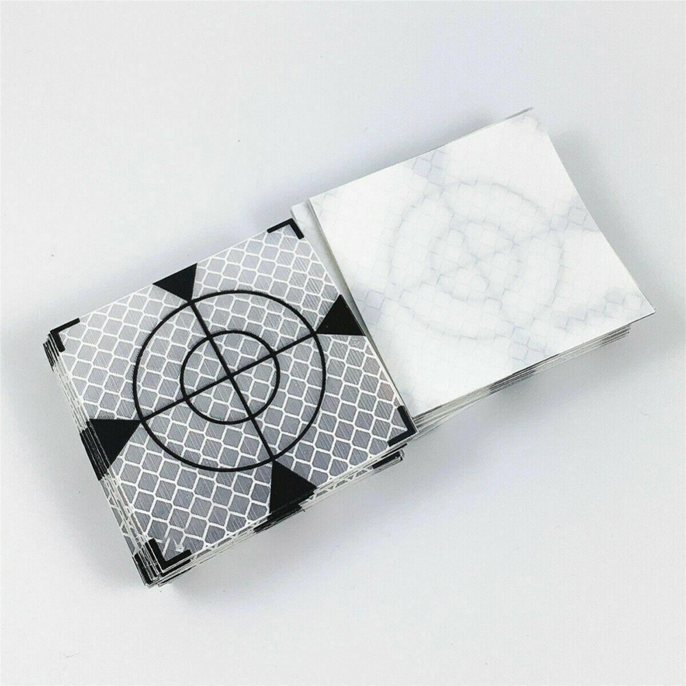 100 Pcs Station Reflector Sheet Reflective Tape Target/Total Station ...