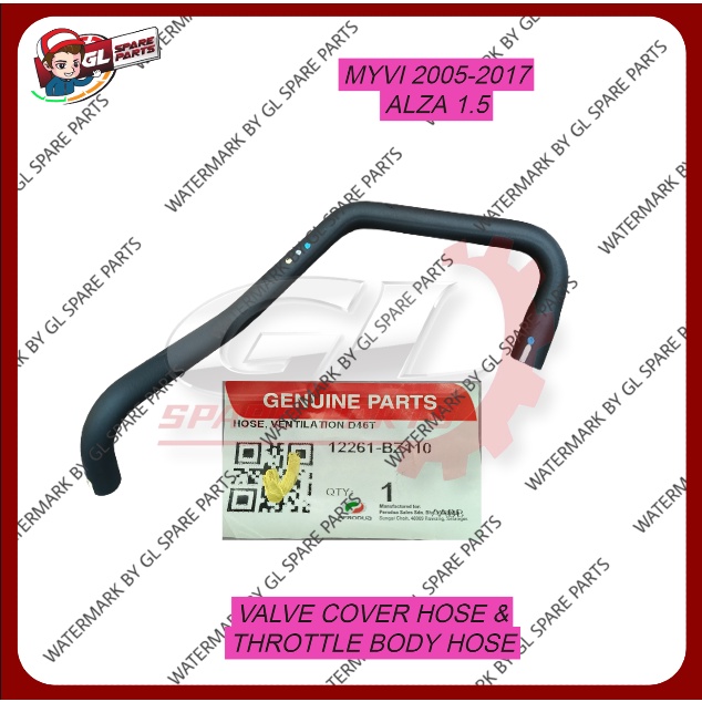 VALVE COVER HOSE & THROTTLE BODY HOSE ORIGINAL PERODUA MYVI 1.3 1.5 ...