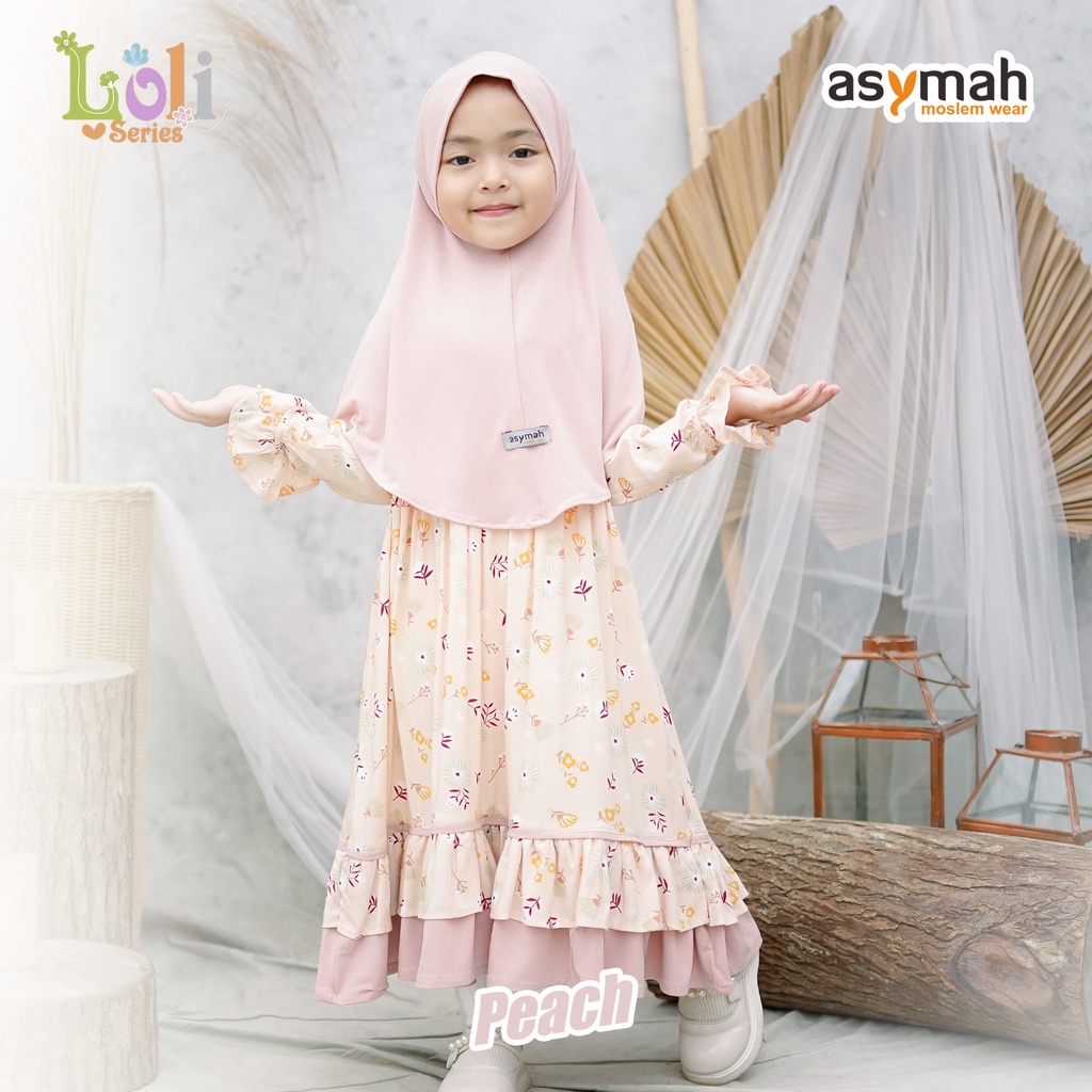 Shopee/ Dress for Children Aged 1-9 Years Floral Motif Peach Color ...