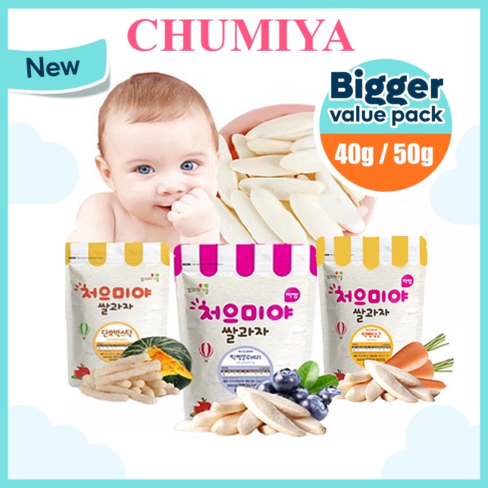 Ready Stock KOREA CHUMIYA CHEOUMIYA Rice Snack Organic Baby Snack Baby ...