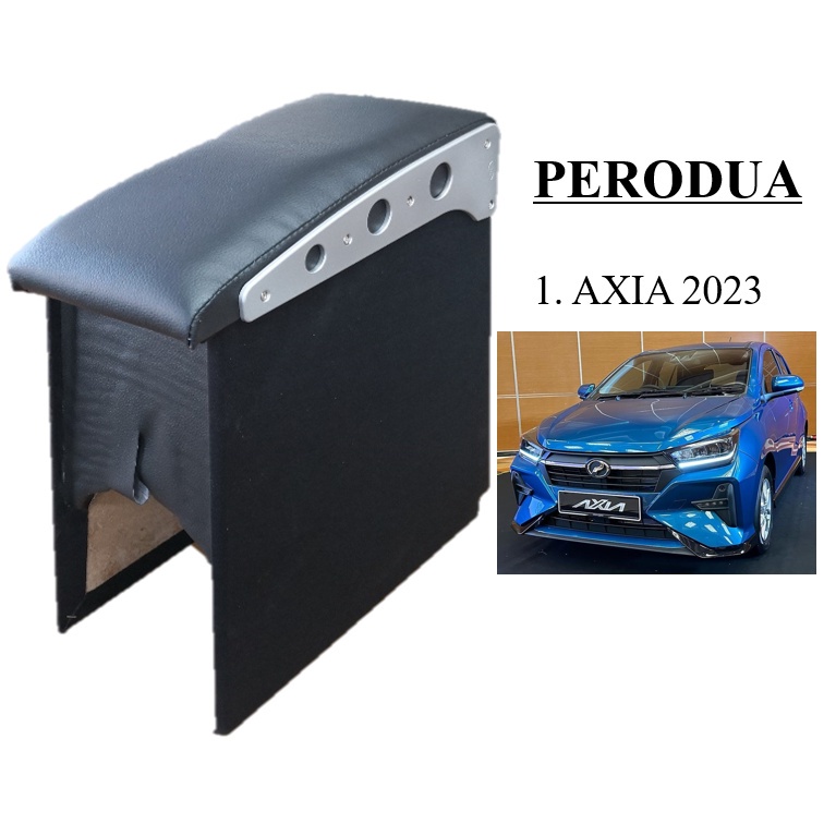 Perodua AXIA 2023 High Quality Armrest Console Box with Drink Holder ...